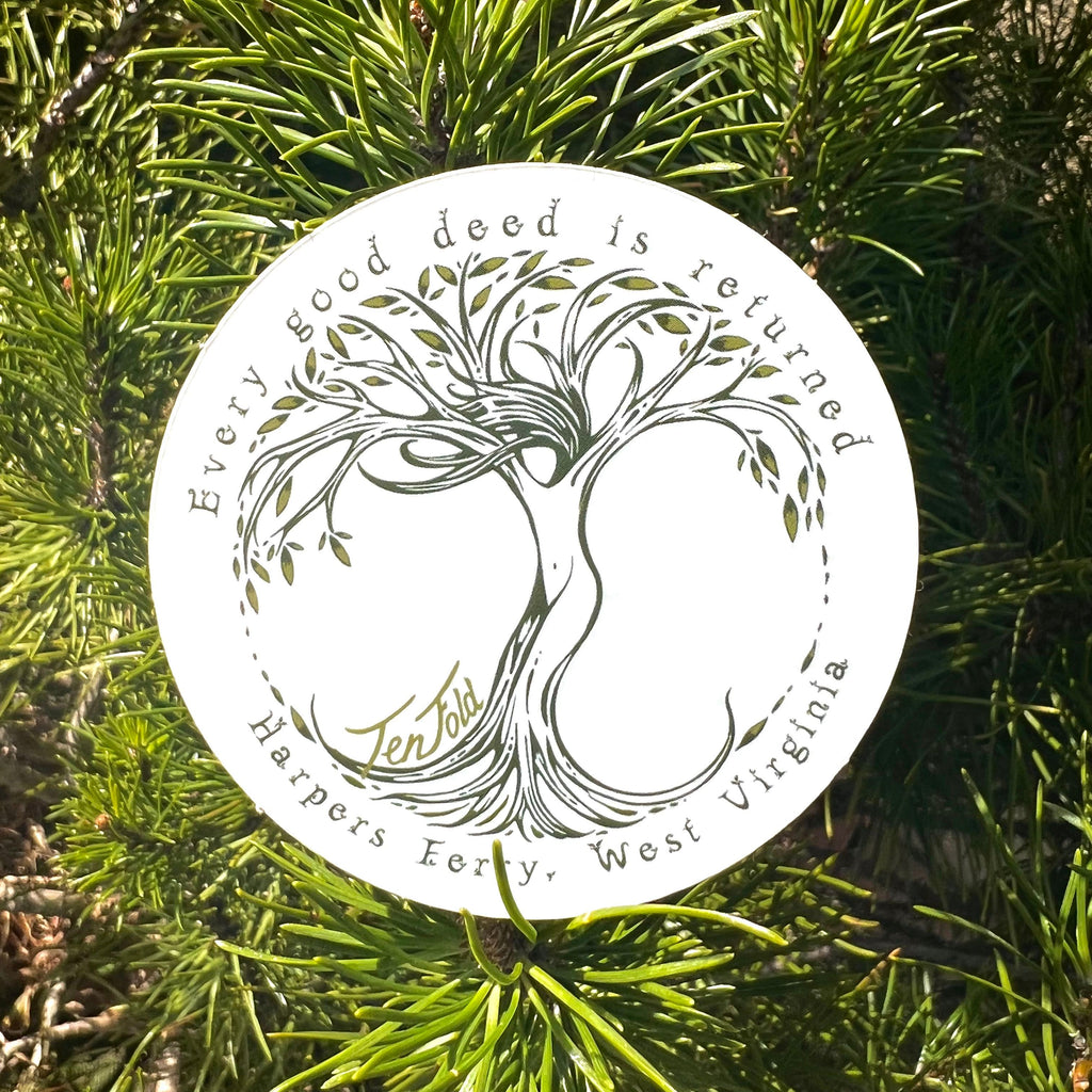 Tenfold Tree Spirit Sticker – Tenfold Fair Trade Collection